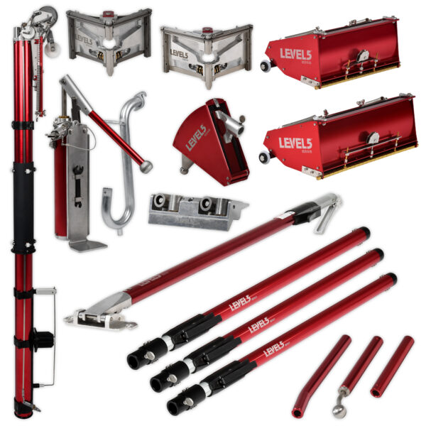 Full Drywall Taping and Finishing Set w/ MEGA Flat Boxes, Extension ...